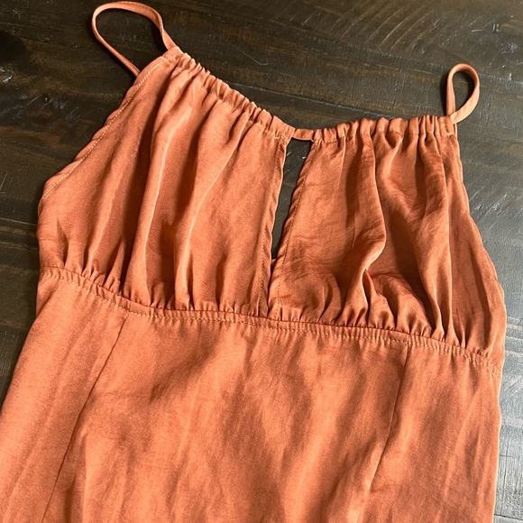 Cupshe | Dresses | Cupshe Rust Colored Slip Dress | Poshmark